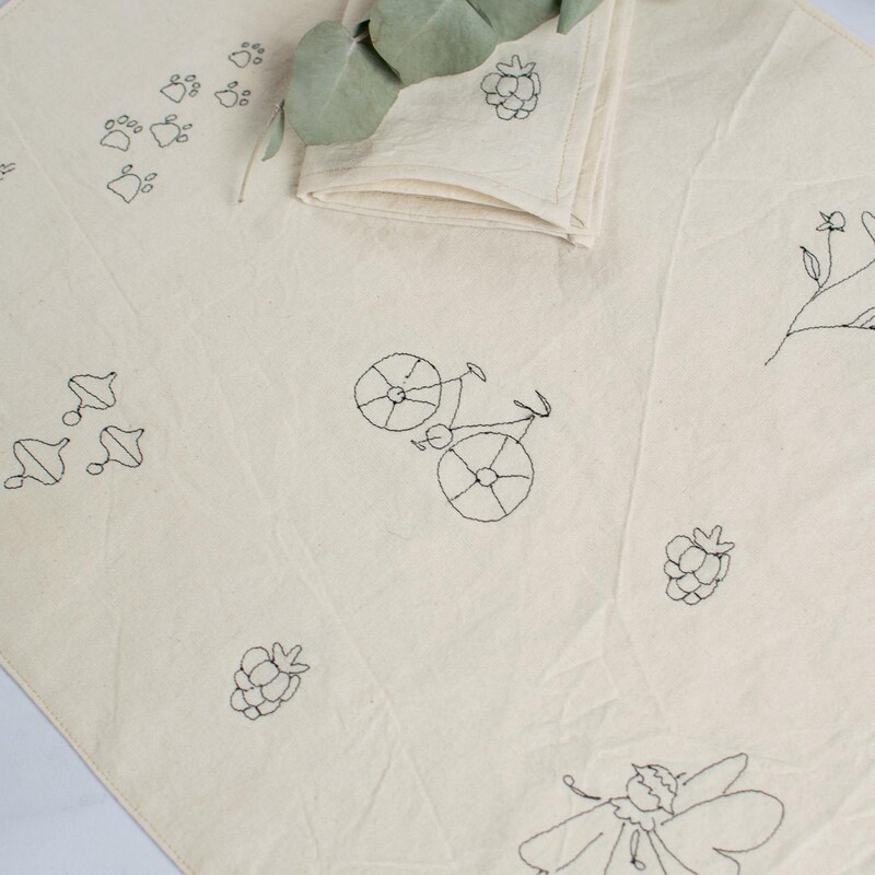 Embroidered Tablecloth - Etsy