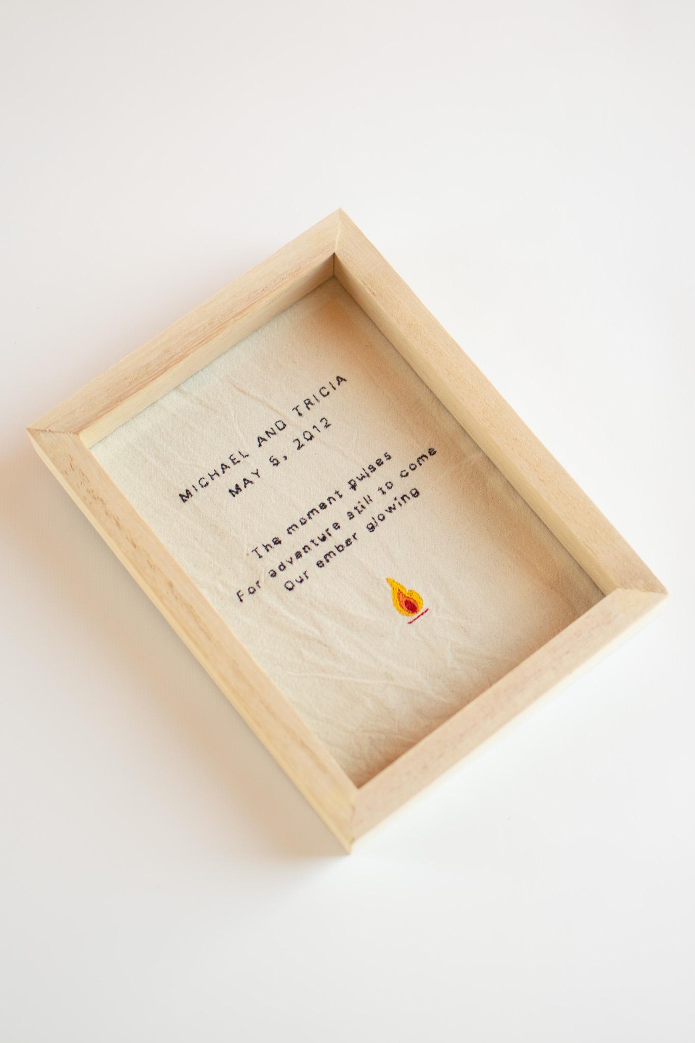 Custom Embroidered Poem Art: Personalized Haiku Gift - Etsy