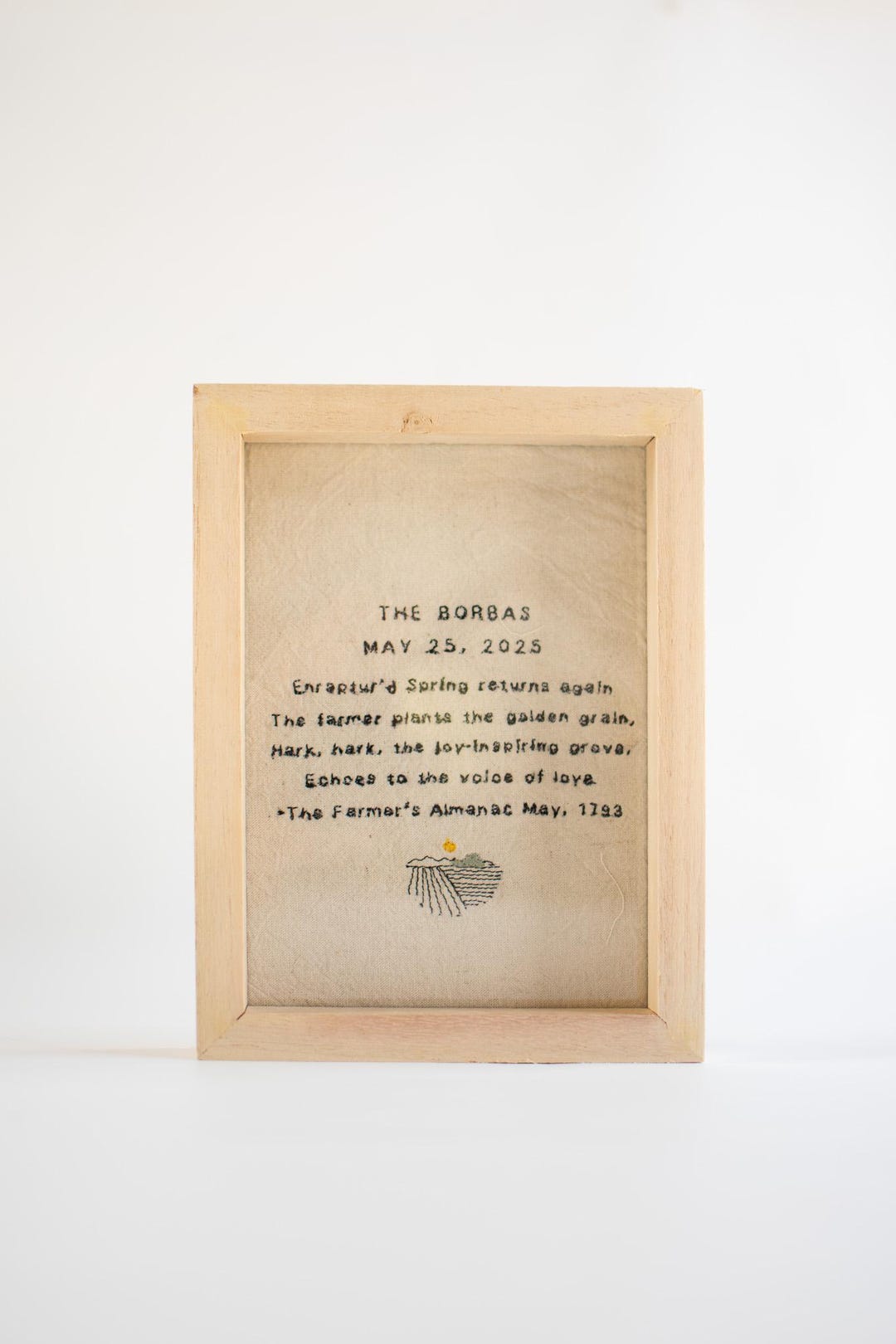 Custom Embroidered Poem Art: Personalized Haiku Gift - Etsy UK