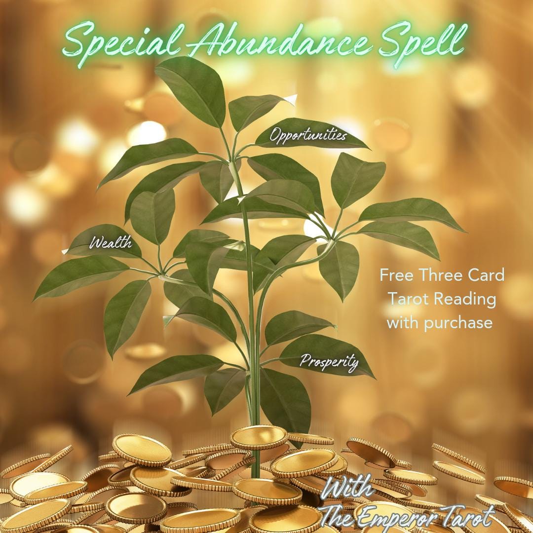 Abundance Spell. Personalized Abundance, Wealth, Prosperity Ritual ...