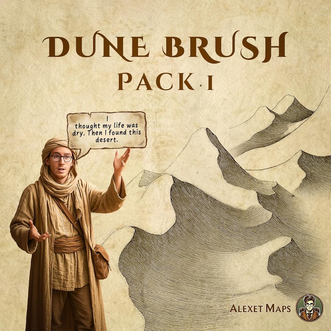 Wonderdraft Dune Assets: Desert Map Brushes - Commercial Use Included ...