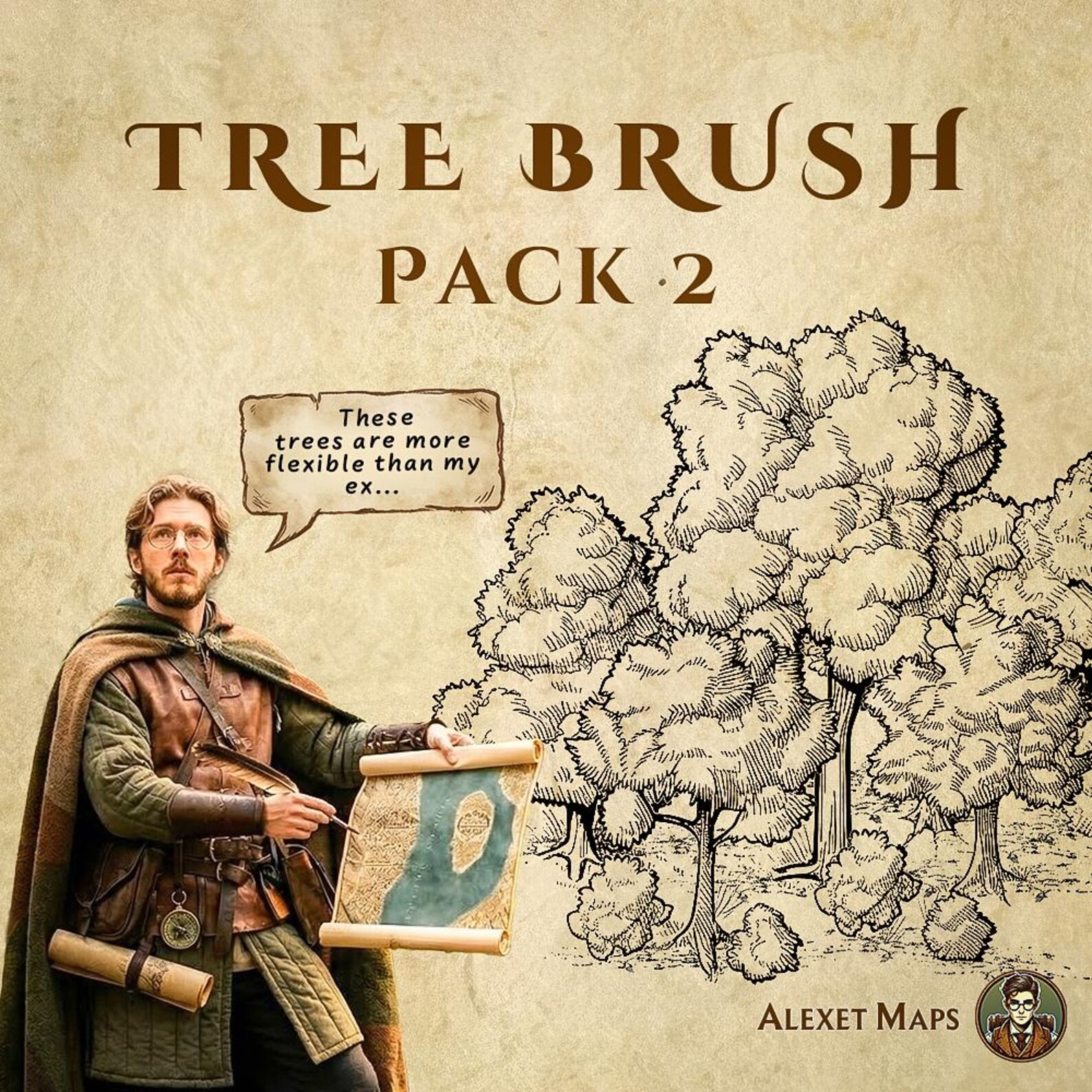 Wonderdraft Forest Constructor: Modular Tree Assets and Brushes ...