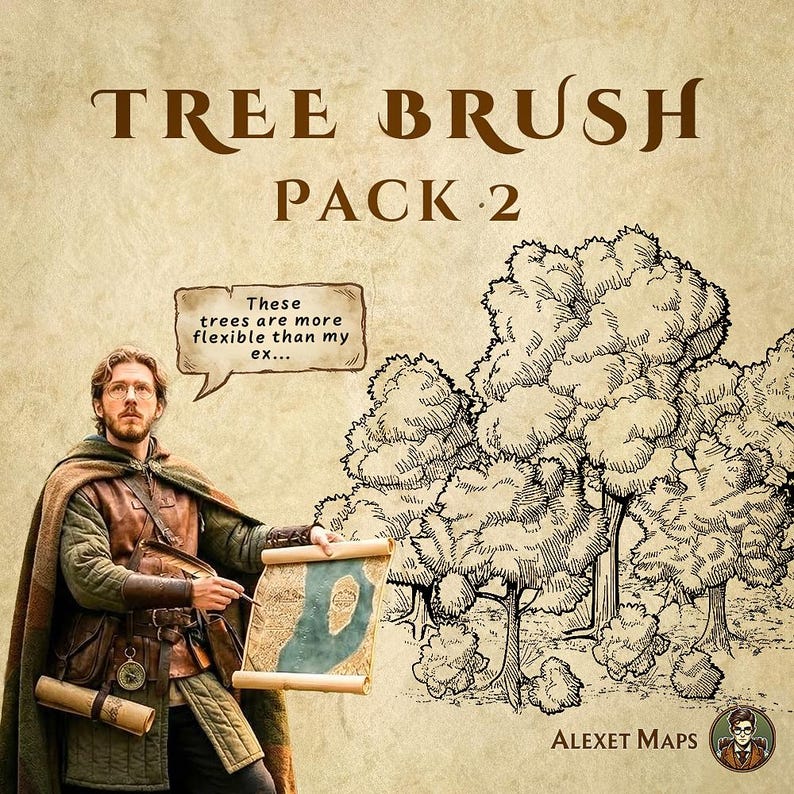 Wonderdraft Forest Constructor: Modular Tree Assets and Brushes ...
