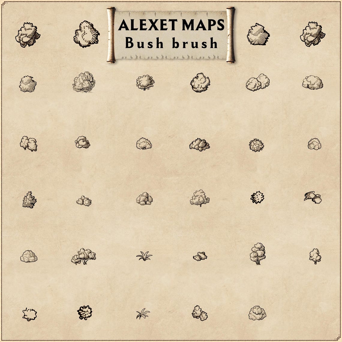 Wonderdraft Forest Constructor: Modular Tree Assets and Brushes ...