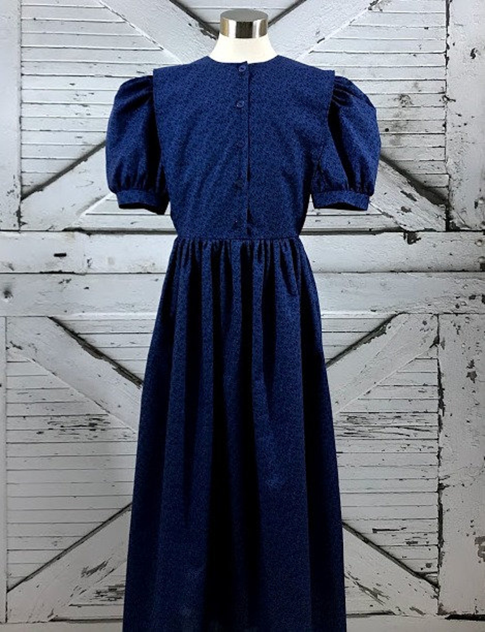 Front Button Mennonite Cape Dress - Etsy Norway