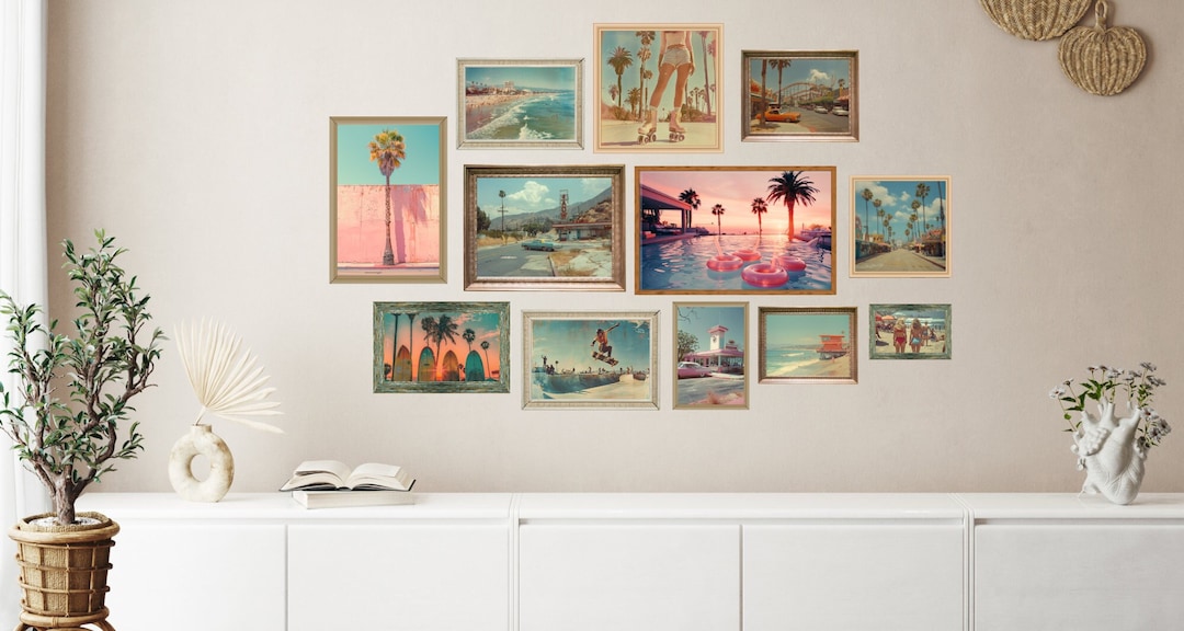 Mural Set: California Dreamin, Pictures Living Room, Murals, Wall ...