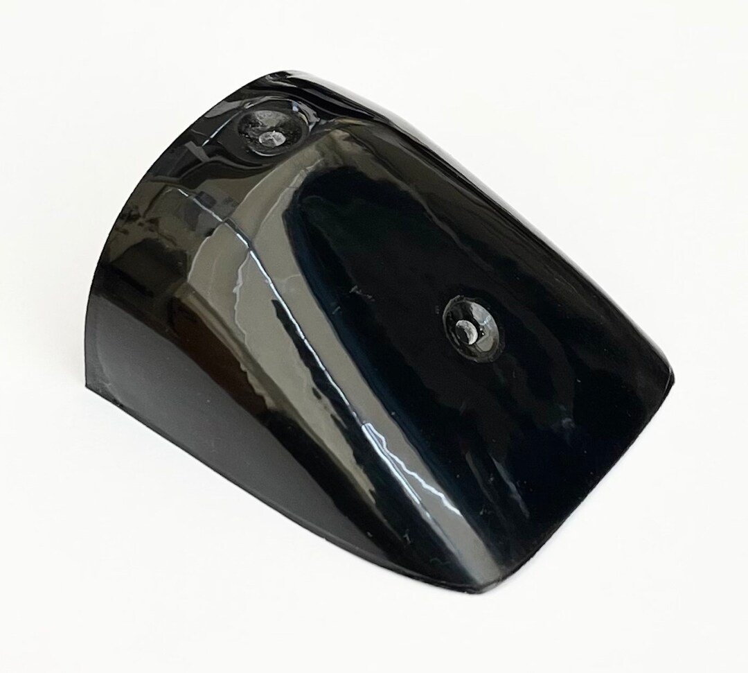 BLACK Boat Fender End Cap D Shape Profile 76MM BASE Boat Rubbing Strake ...