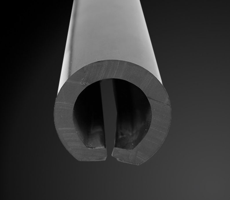 U Section Fender Rubbing Strake 19mm Plain Flange in Black 10 Metre ...