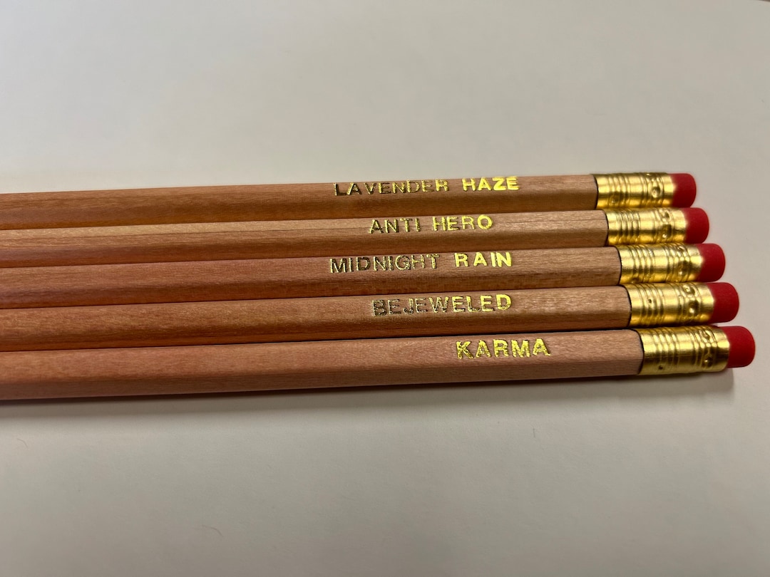 Taylor Swift Pencils - Etsy