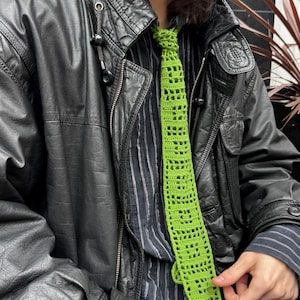 Retro Filet Crochet Tie Pattern (PDF) - Etsy