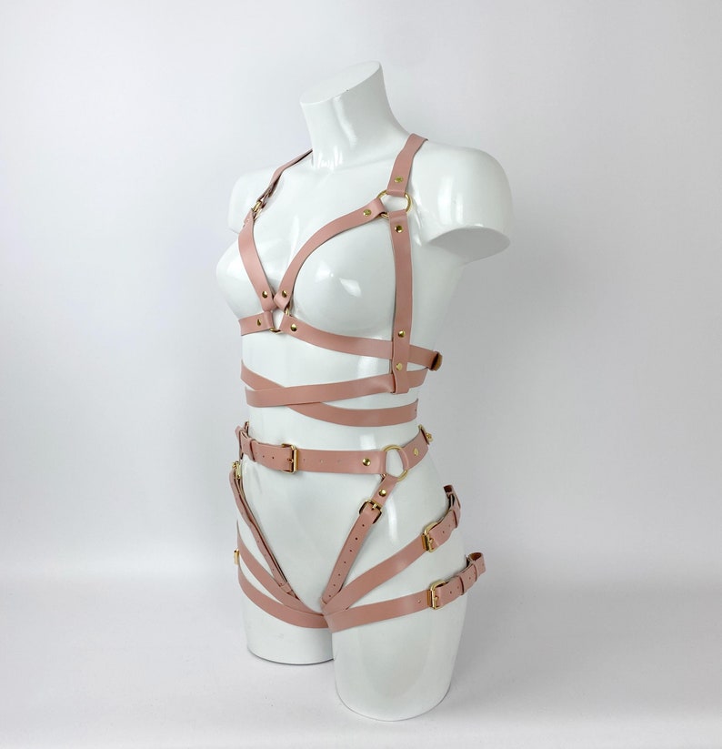 Full Body Harness Set, Butt Harness Bondage, BDSM Harness Top Women, BDSM Gear, Bust Harness ...