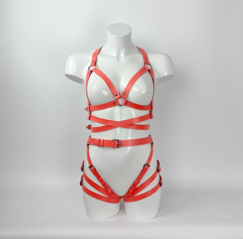 Full Body Harness Set, Butt Harness Bondage, BDSM Harness Women, BDSM Lingerie, Bust Harness ...
