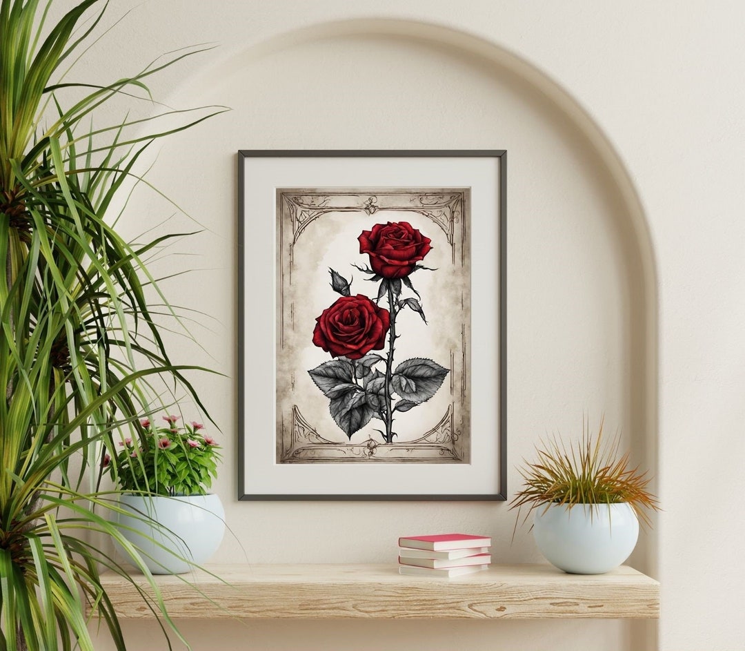 Art Print - by Any Other Name | Romeo and Juliet Rose Quote Love ...