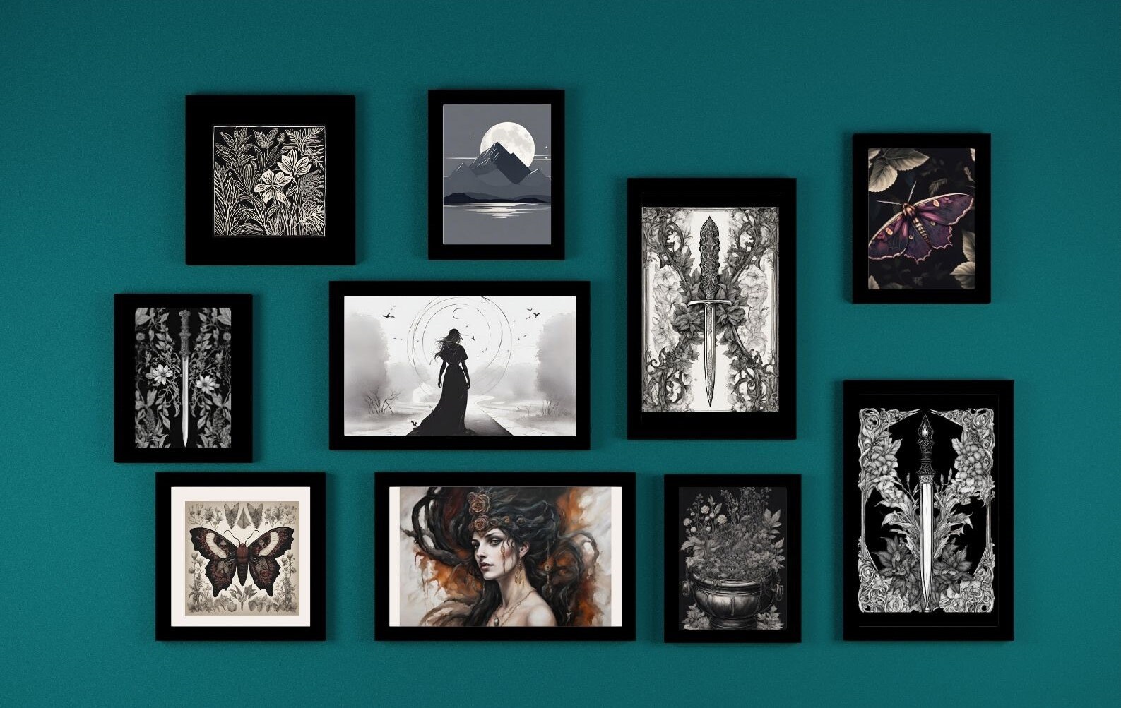Art Print - Hekate's Challenge | Dark Golden Goddess Hecate Witchy Gift ...