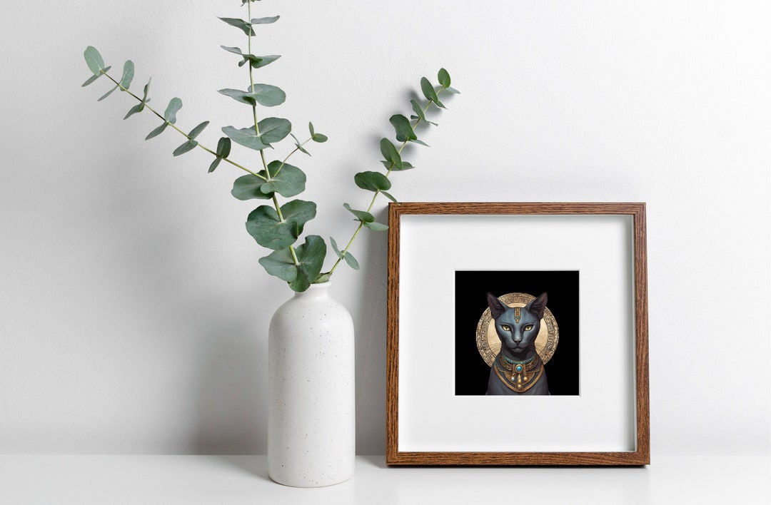Art Print - Bastet Cat Worship | Egyptian Deity Goddess Familiar ...