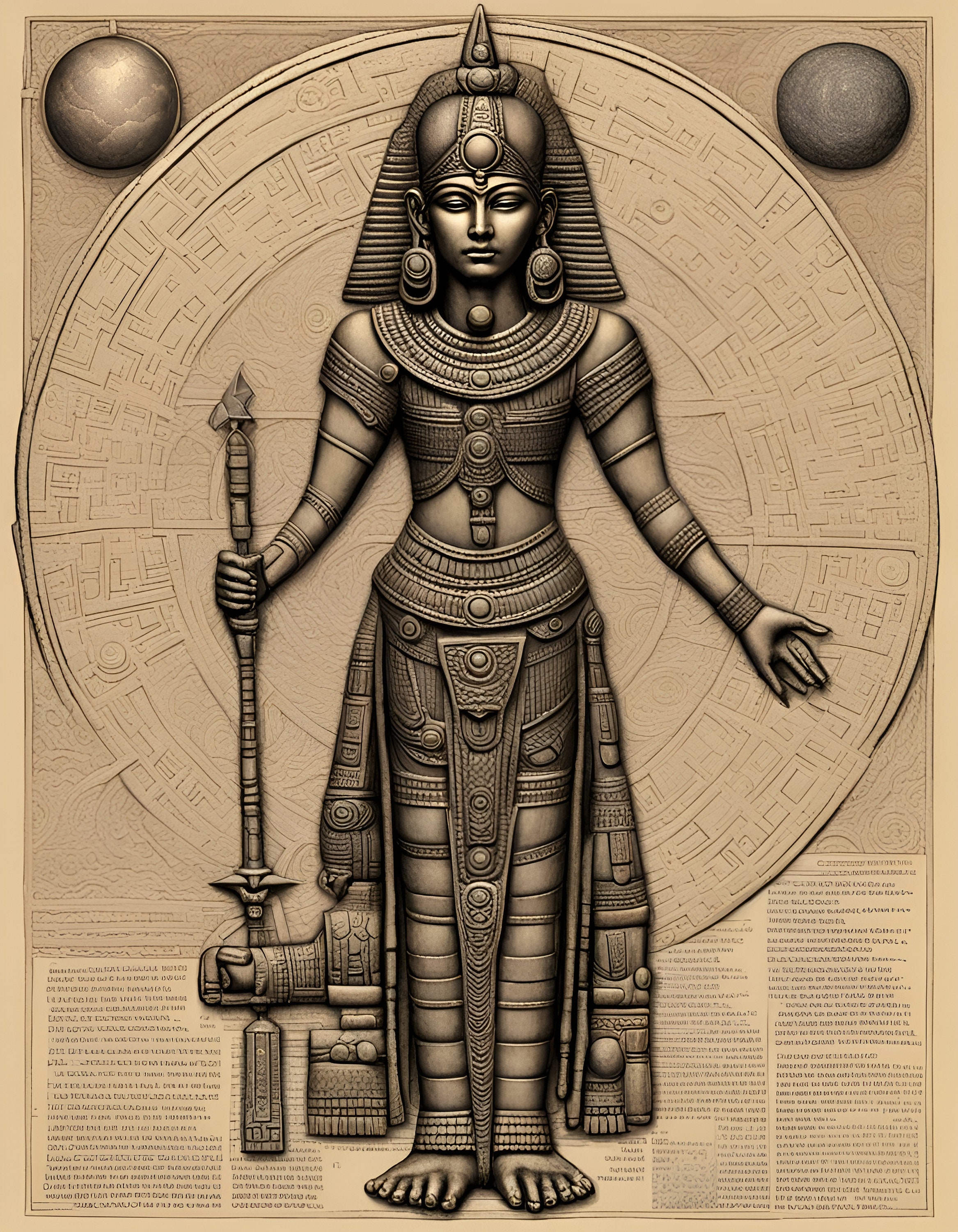 Young Anunnaki Female on Nibiru - Full Body - Etsy