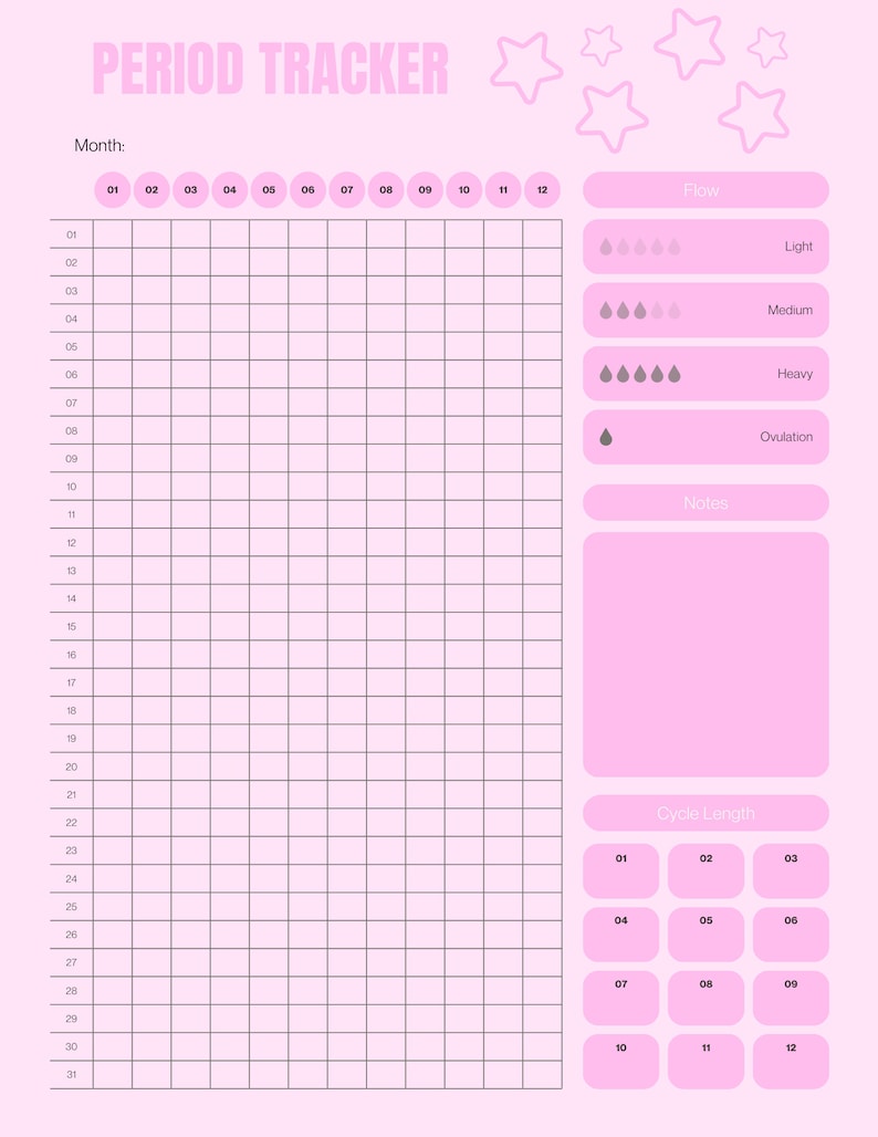 Period Tracker - Etsy