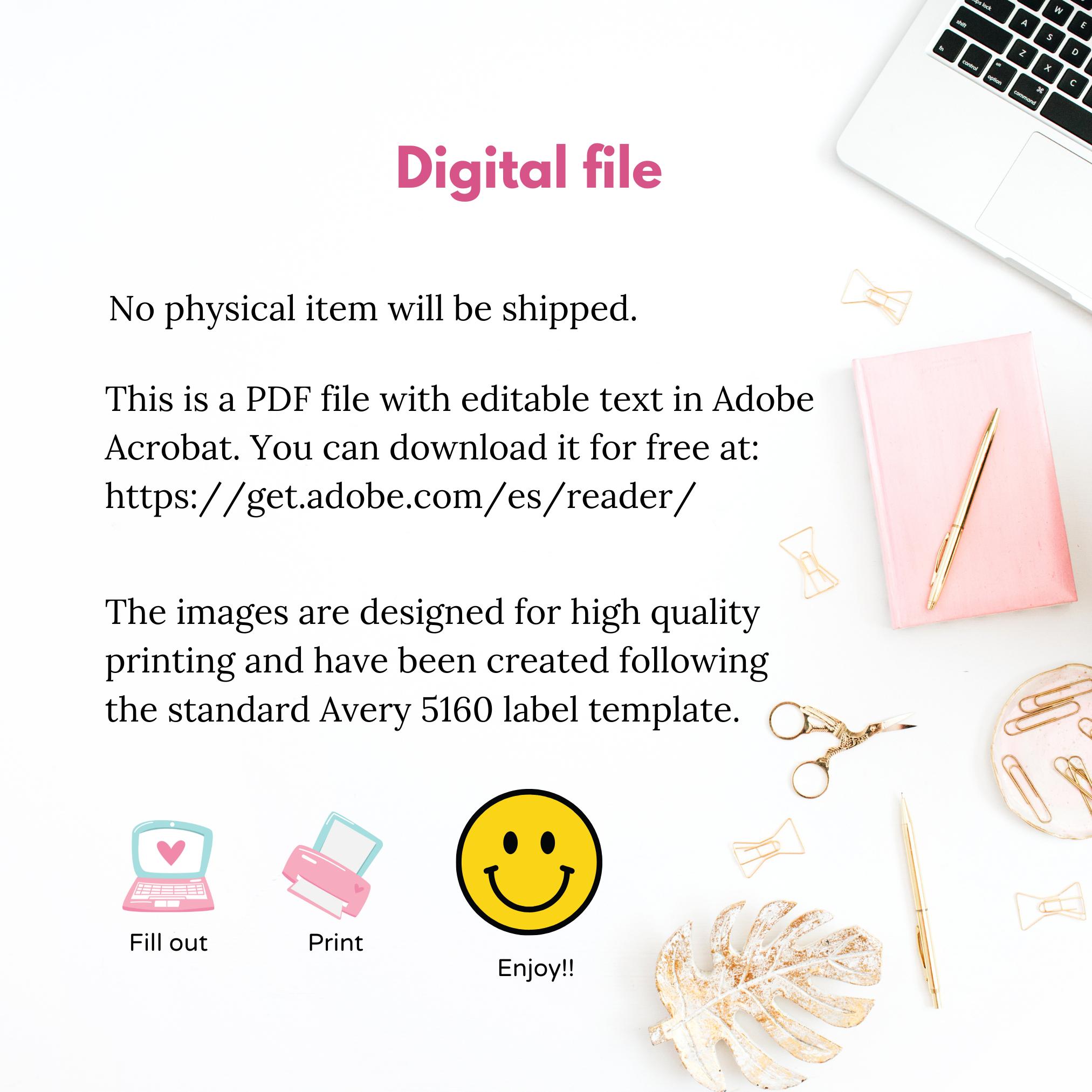 School Labels | Astronaut Labels for Kids | Compatible With Avery 5160 ...