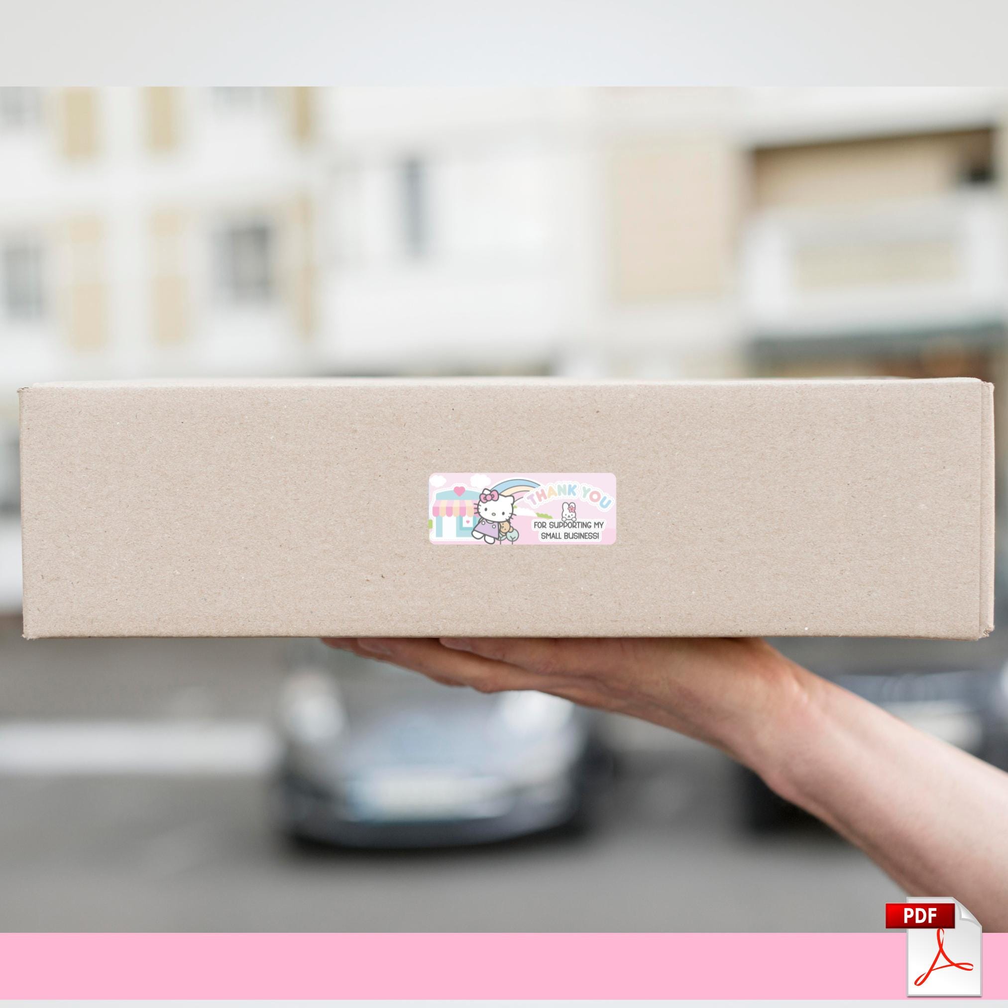 Kawaii Labels Avery 5160 | Kitty |pastel & Rainbow Labels PINK ...