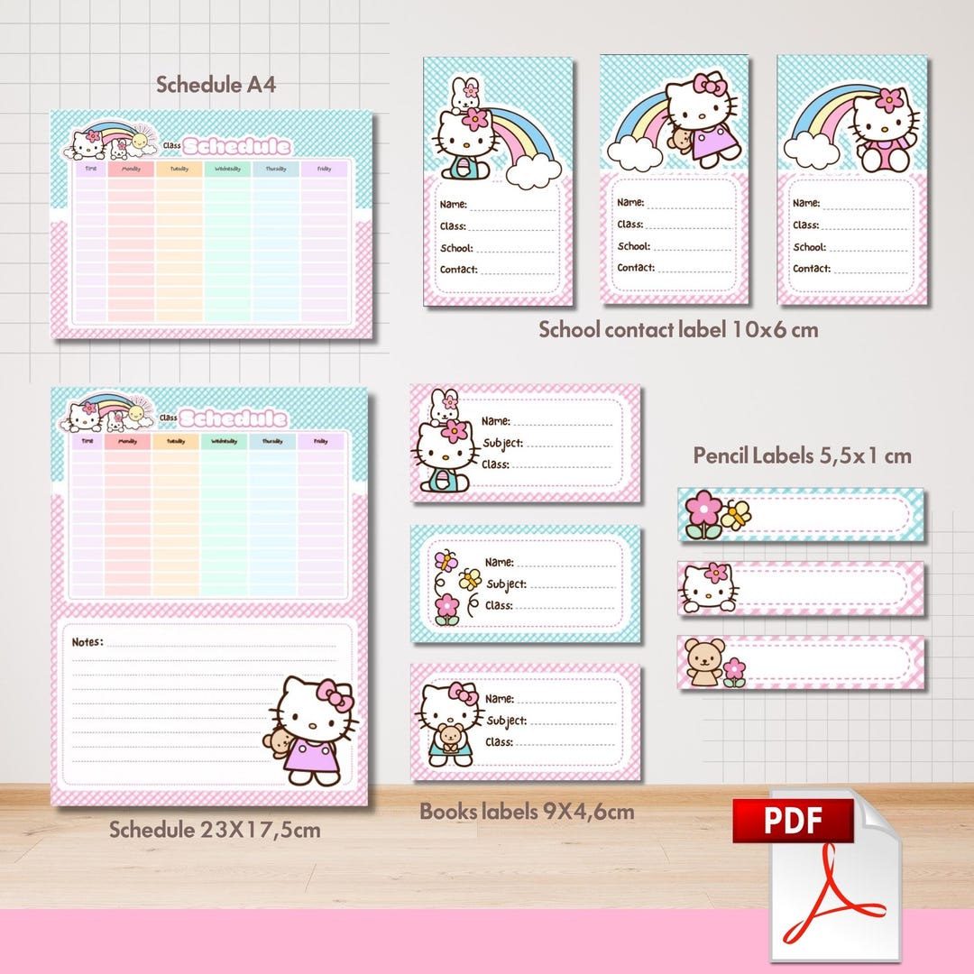 School Labels | Editable Name Labels for Pencils and Supplies| PDF ...