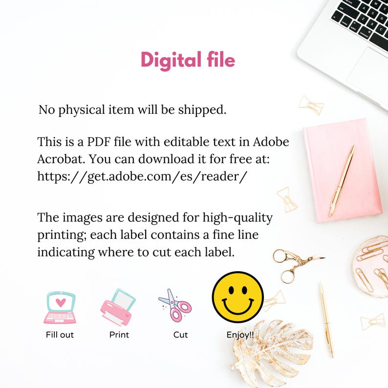 School Labels | Editable Name Labels for Pencils and Supplies| PDF ...