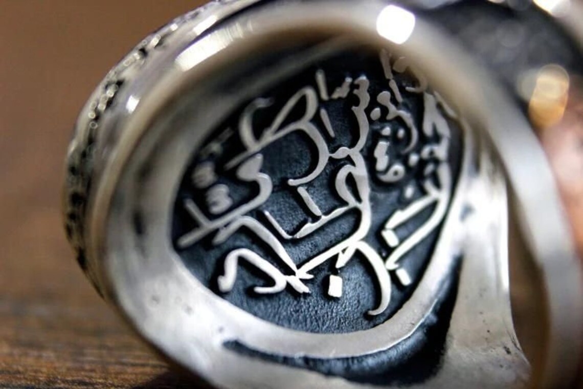 Seal of Solomon Ring, Luxury Ring, Hexagon Star, Red Agate Ring ...