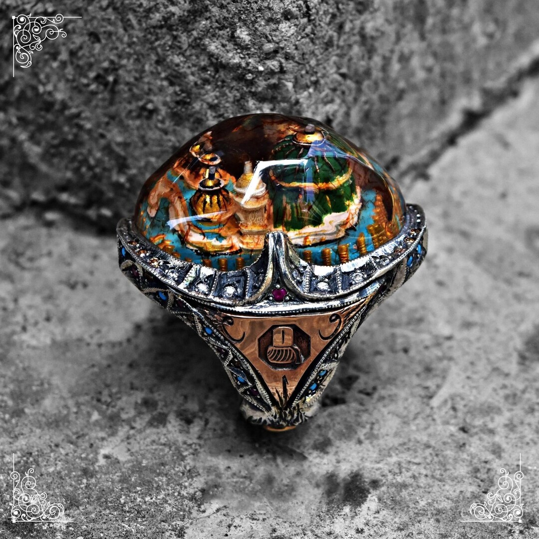 Handcarved Ring, Handmade Dome Ring, Limited Edition Birthday, 925 ...