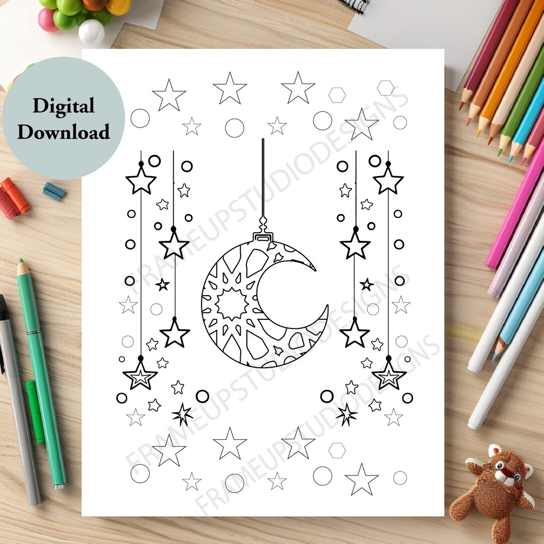 Ramadan Coloring Pages, Ramadan Pattern Illustration, Coloring Book for ...