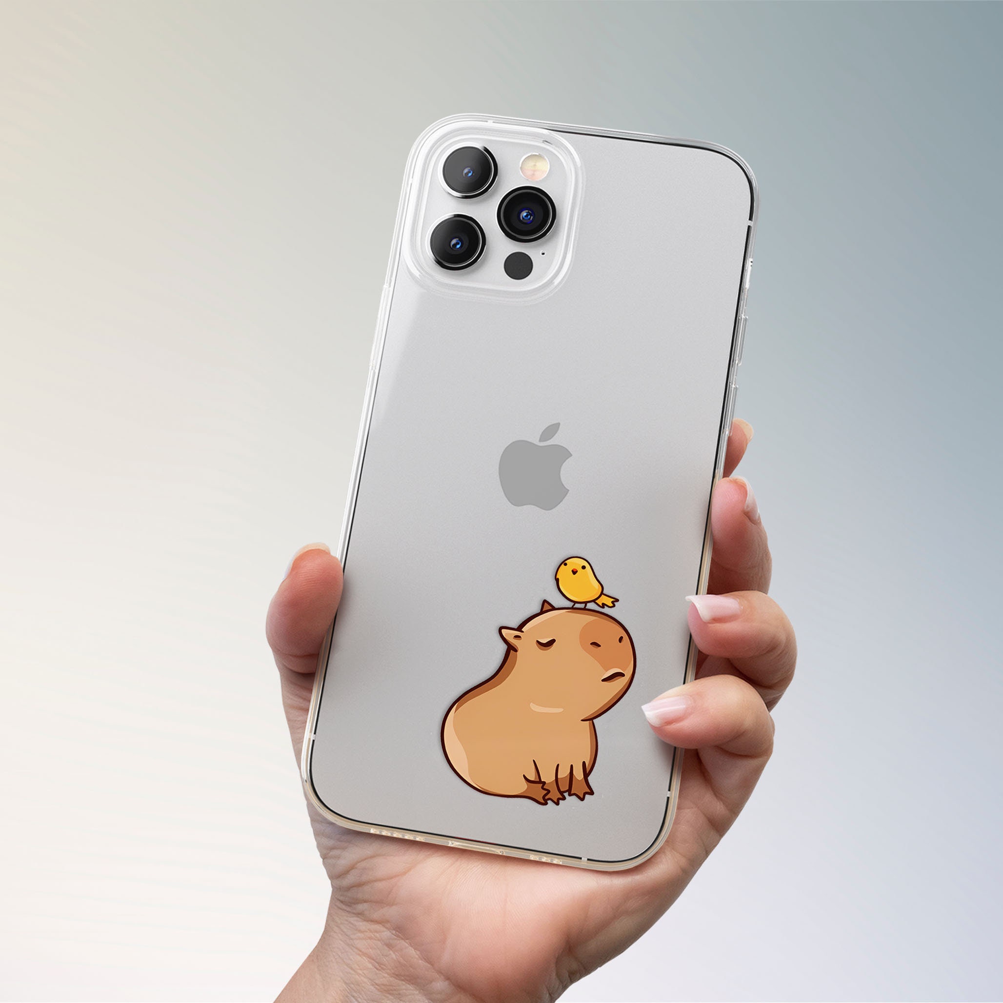 Capybara With His Bird Friend Phone Case for iPhone 15 Pro Max 14 Pro ...