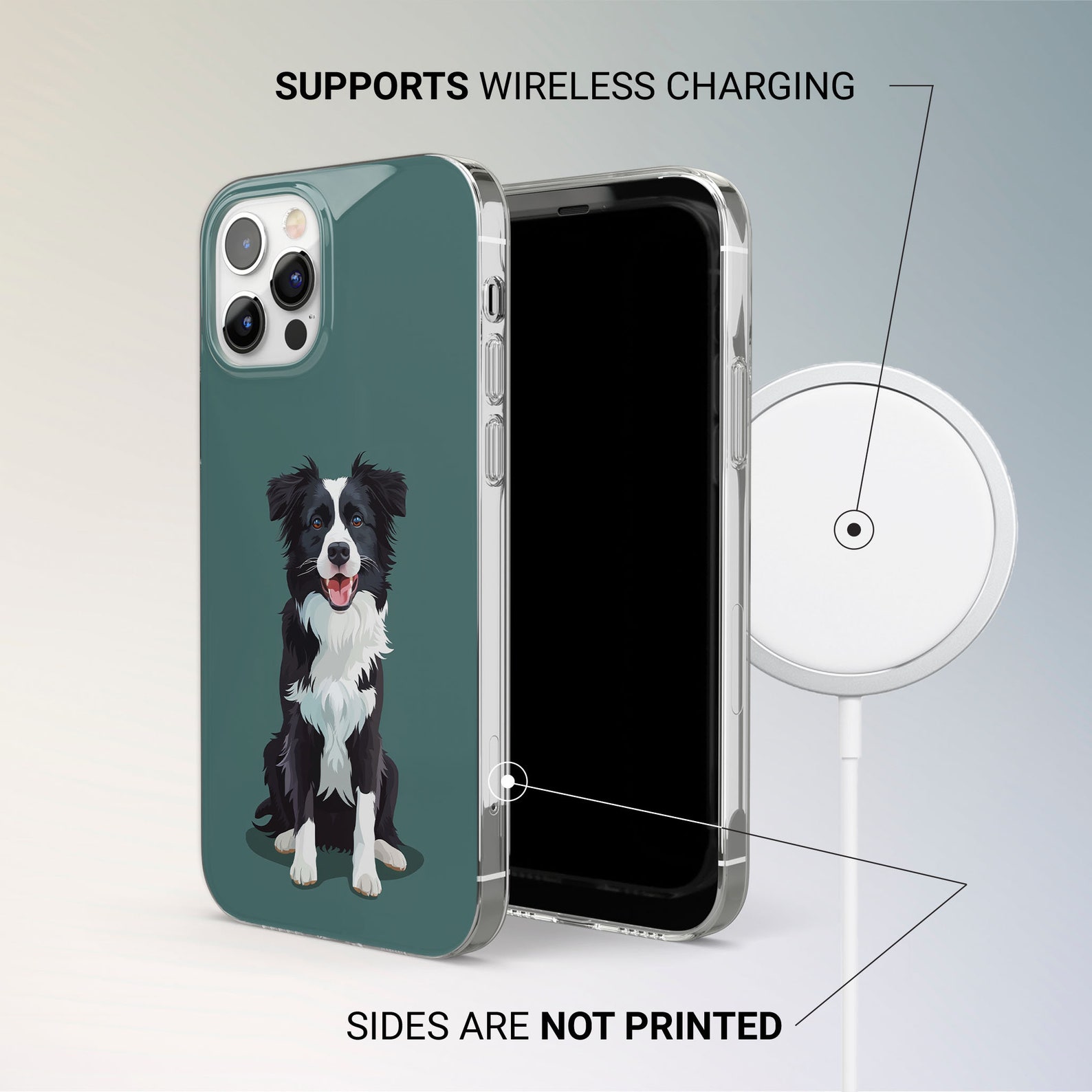Border Collie Phone Case Fits Samsung S24 Ultra S23 S22 S21 S20 FE S9 ...