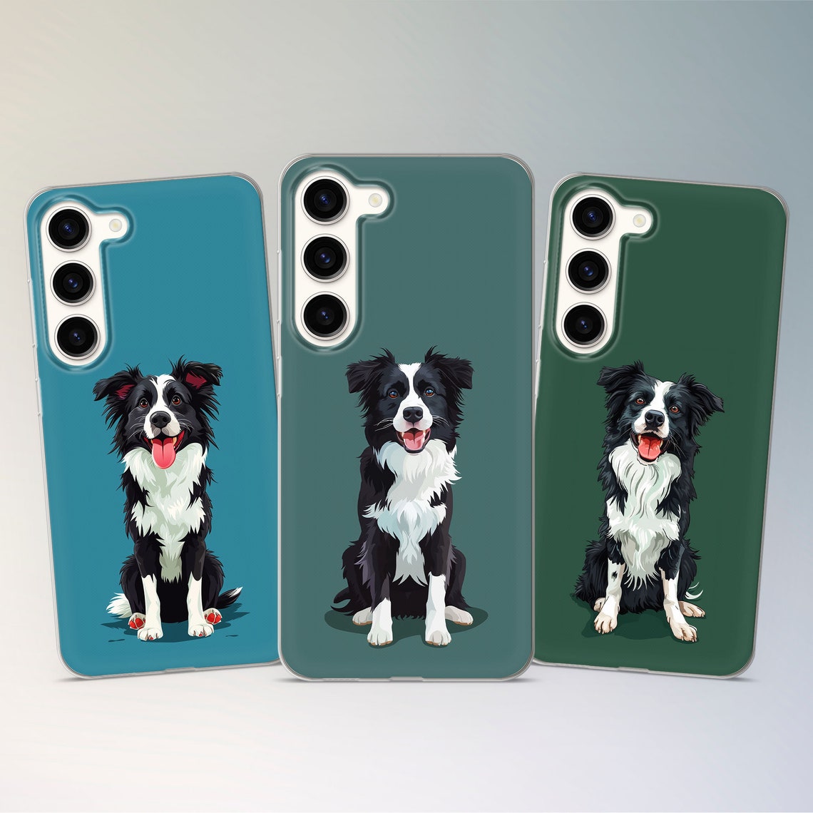 Border Collie Phone Case Fits Samsung S24 Ultra S23 S22 S21 S20 FE S9 ...