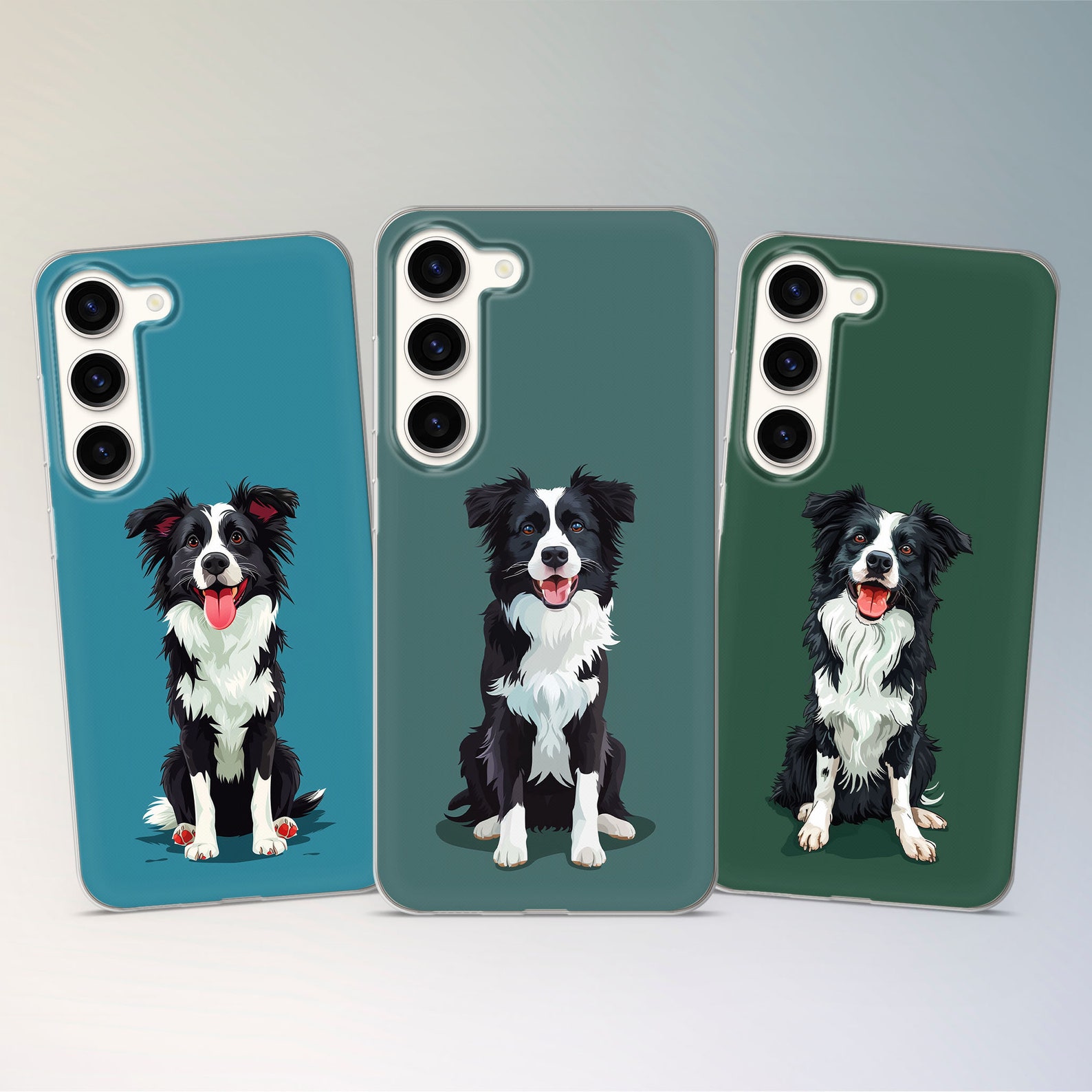 Border Collie Phone Case Fits Samsung S24 Ultra S23 S22 S21 S20 FE S9 ...