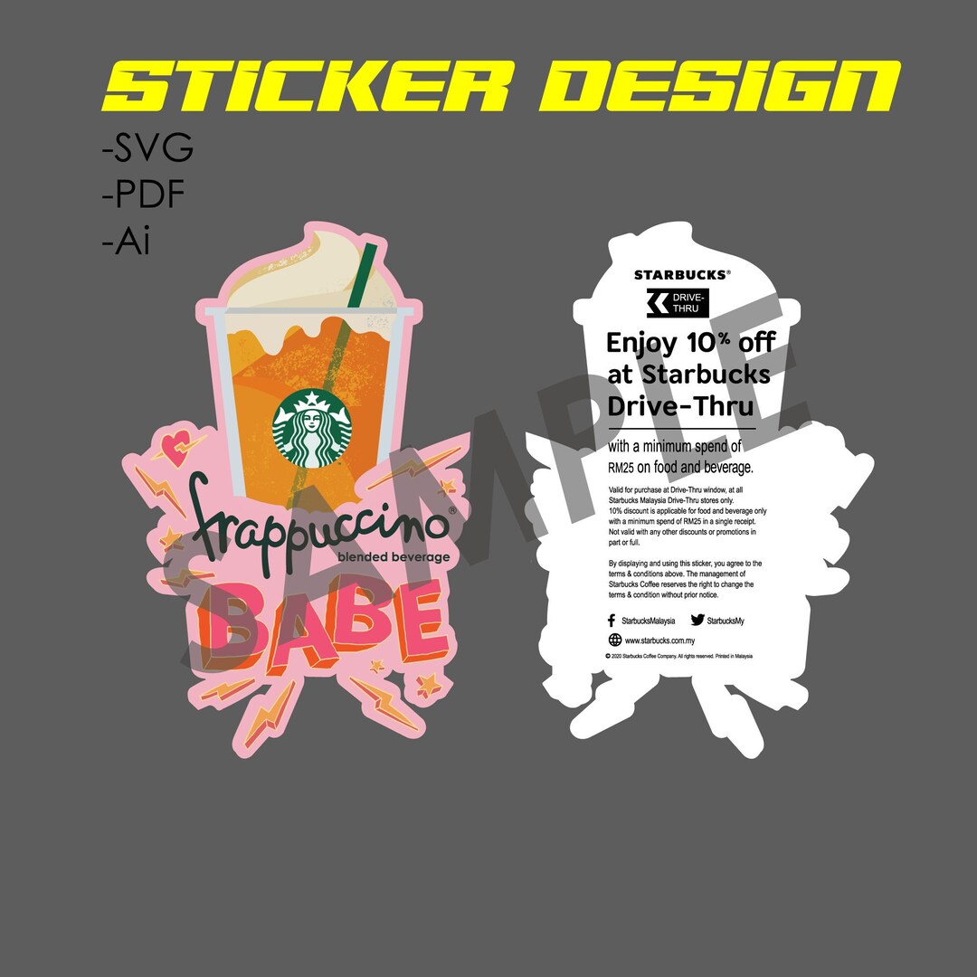 Starbucks Window Sticker Design - Etsy