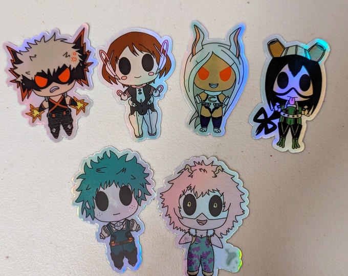 My Hero Anime Sticker, Hero Anime Decal, Kawaii Gifts, Cute My Hero ...