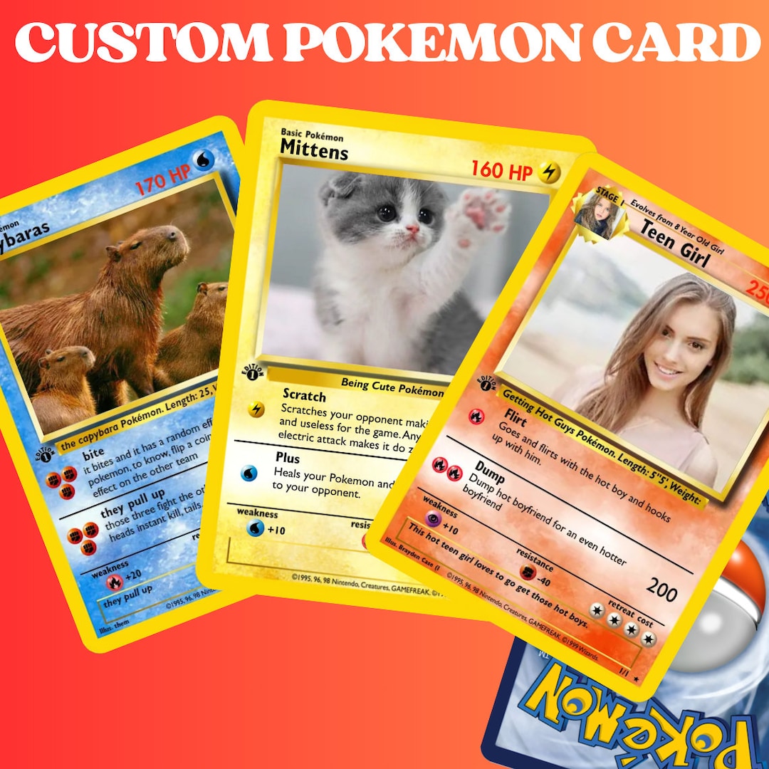 Custom Pokemon Card, Pokemon Gift, Pokemon Card, Pokemon TCG, Pokemon ...