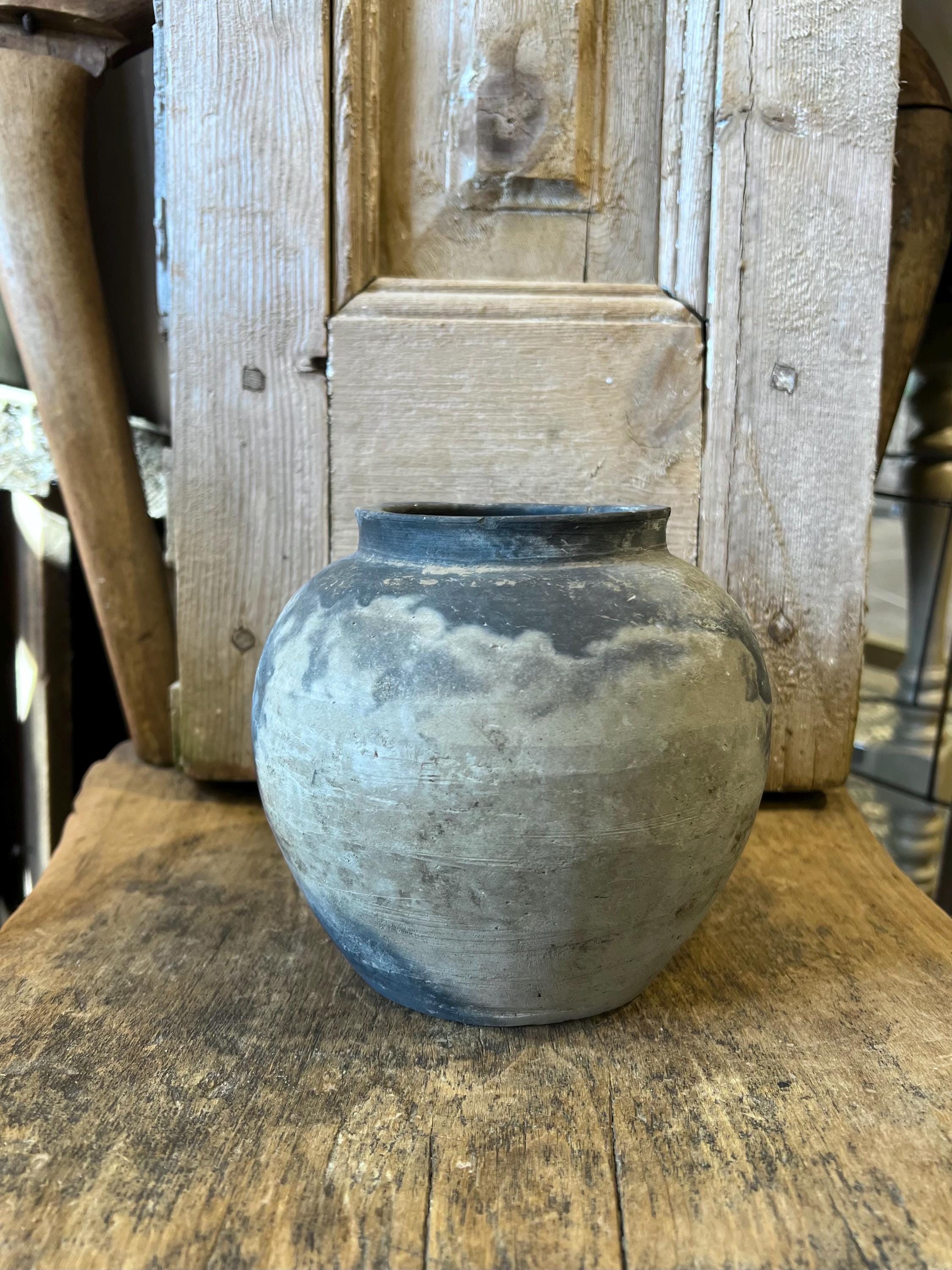 Vintage Chinese Clay Village Pot - Etsy