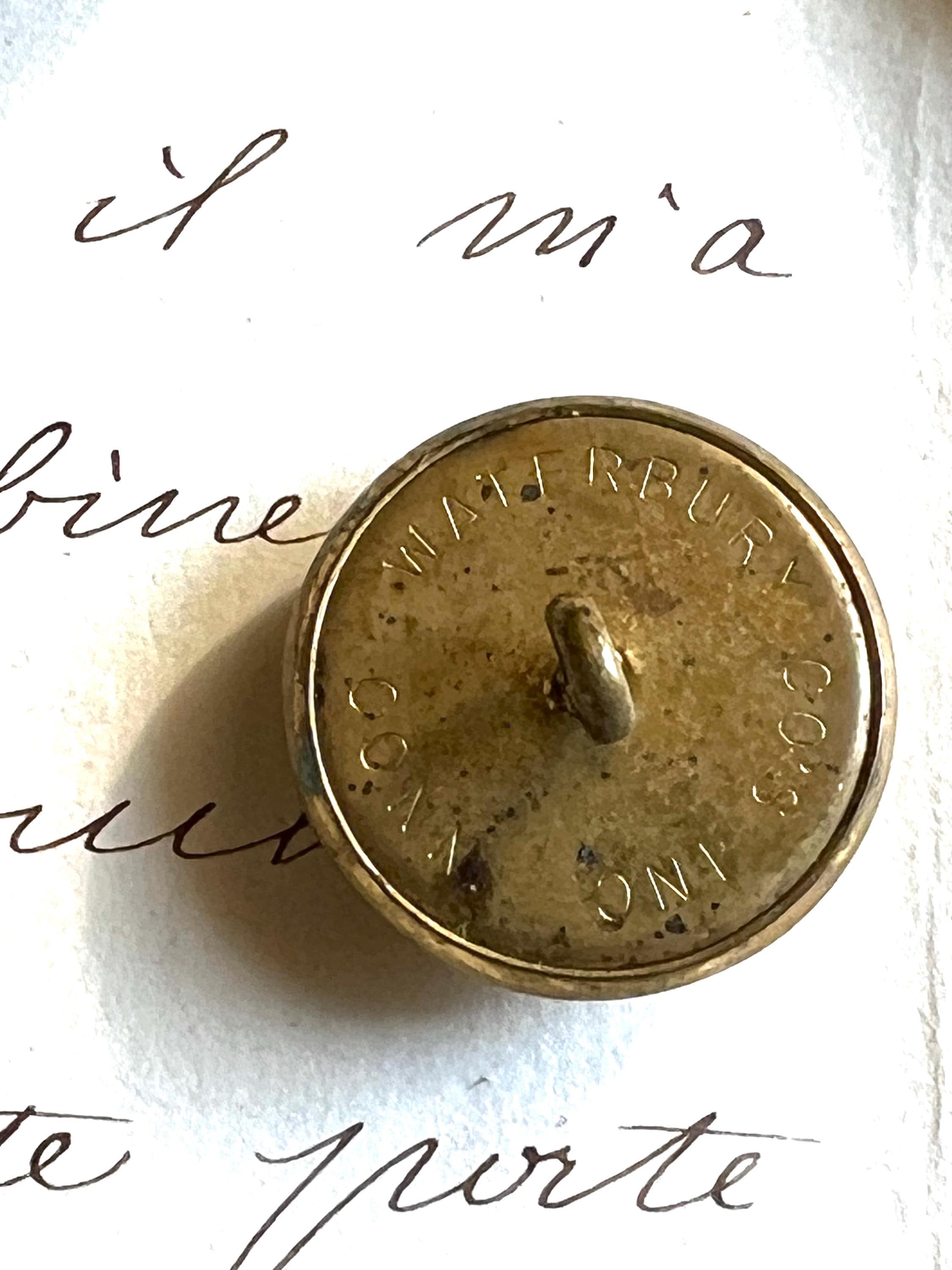 Set of Nine Brass Military Vintage Buttons - Etsy