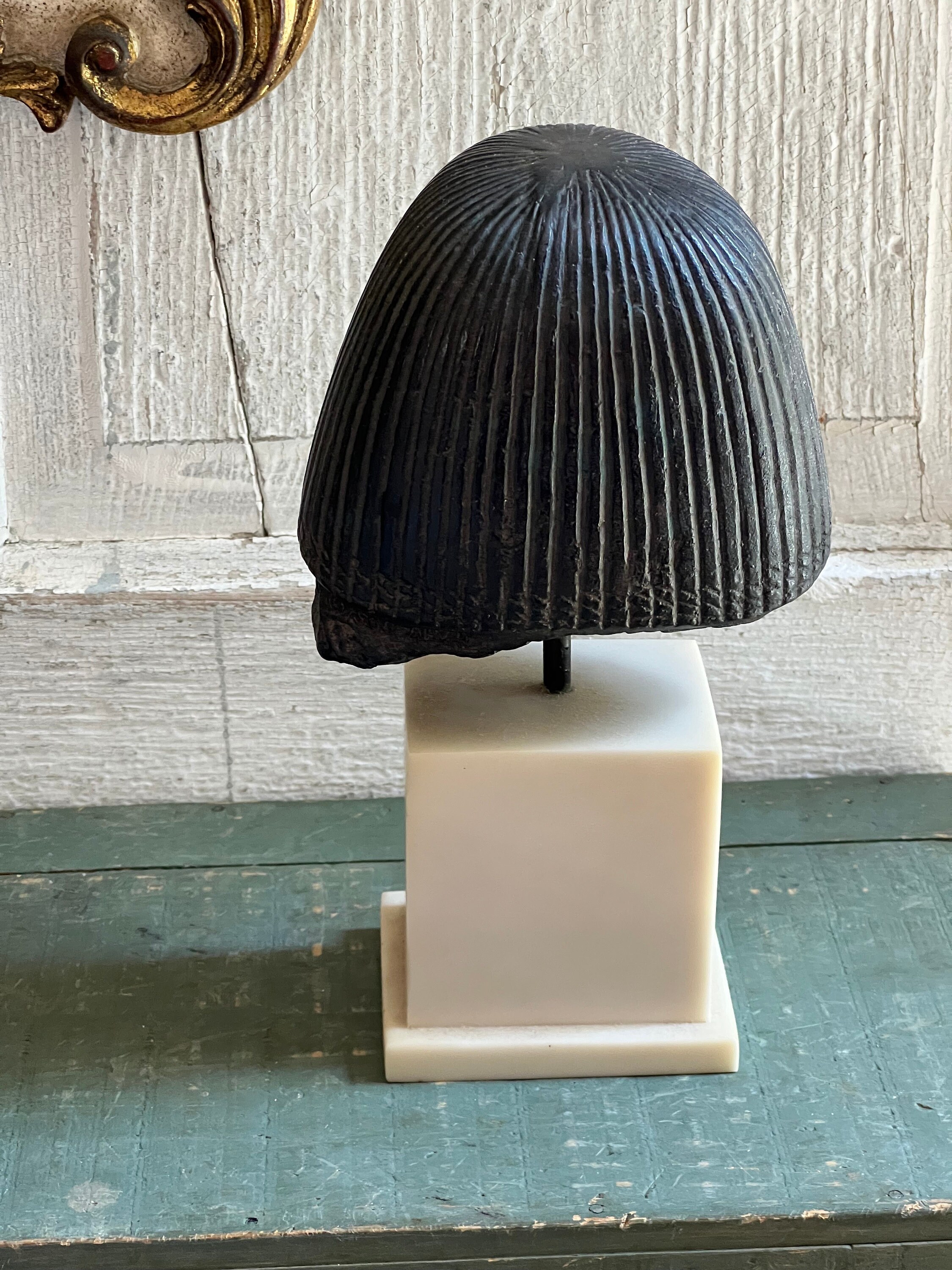 Egyptian Sphinx Head Statue Cast Fiberstone - Etsy