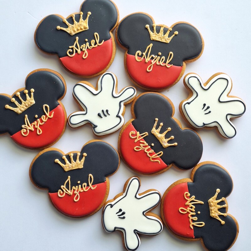 Mickey Mouse Cookies - Etsy
