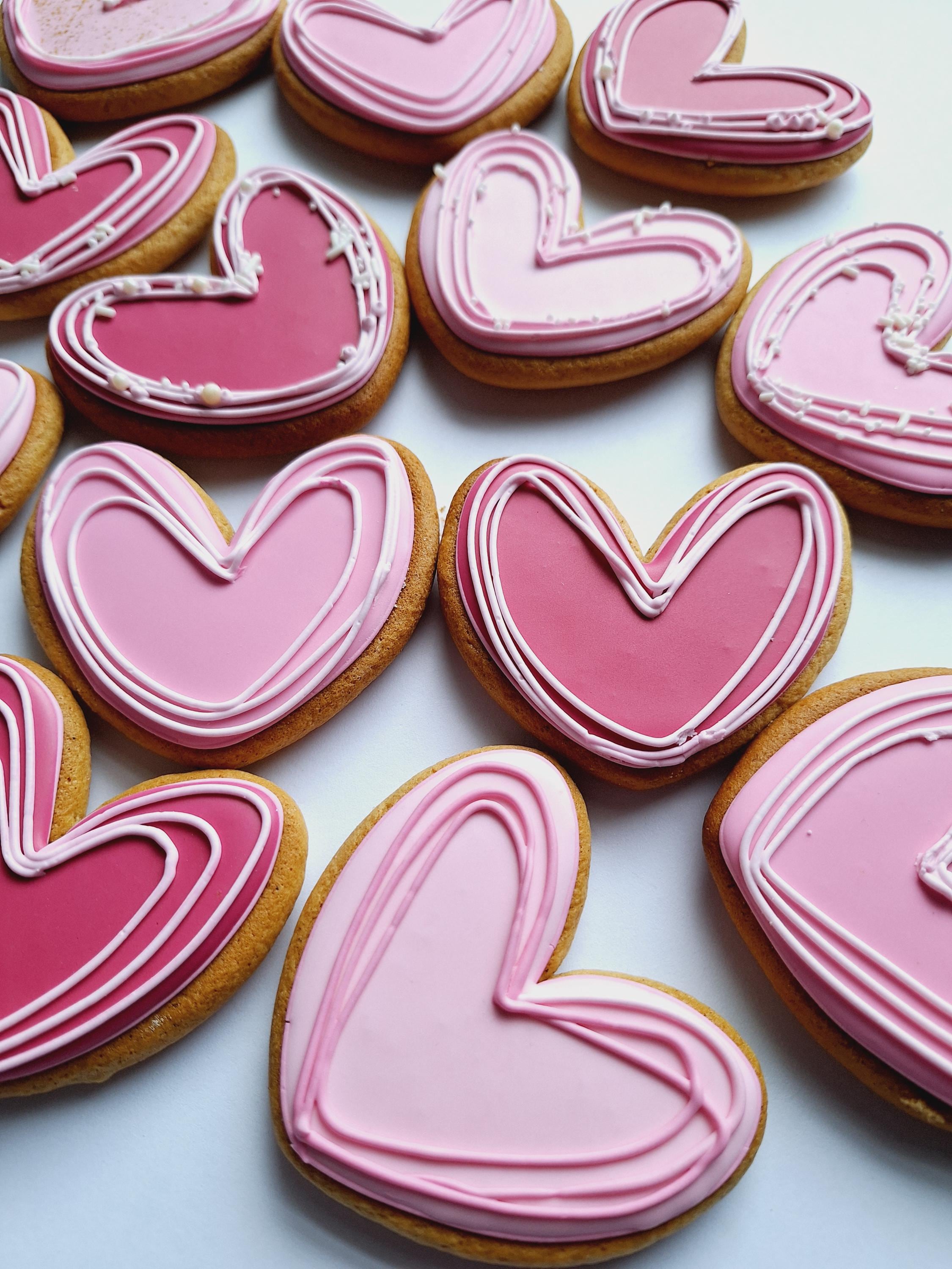 Assorted Heart Valentine’s Day Cookies - Etsy