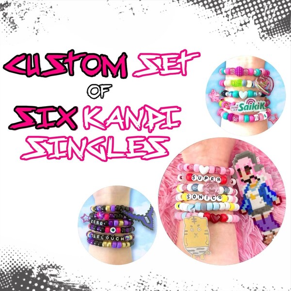 Custom Character/fandom/name Kandi Bracelets - Etsy Canada