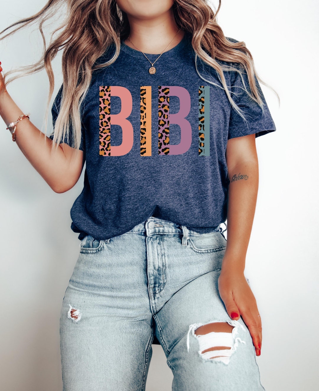 Bibi Shirt, Personalized Woman Shirt, Retro Bibi T-shirt, Groovy Bibi ...