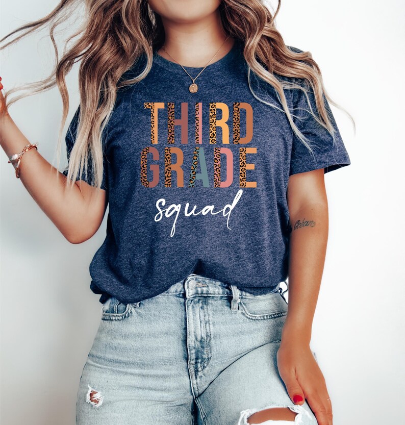Third Grade Squad T-shirt - Etsy
