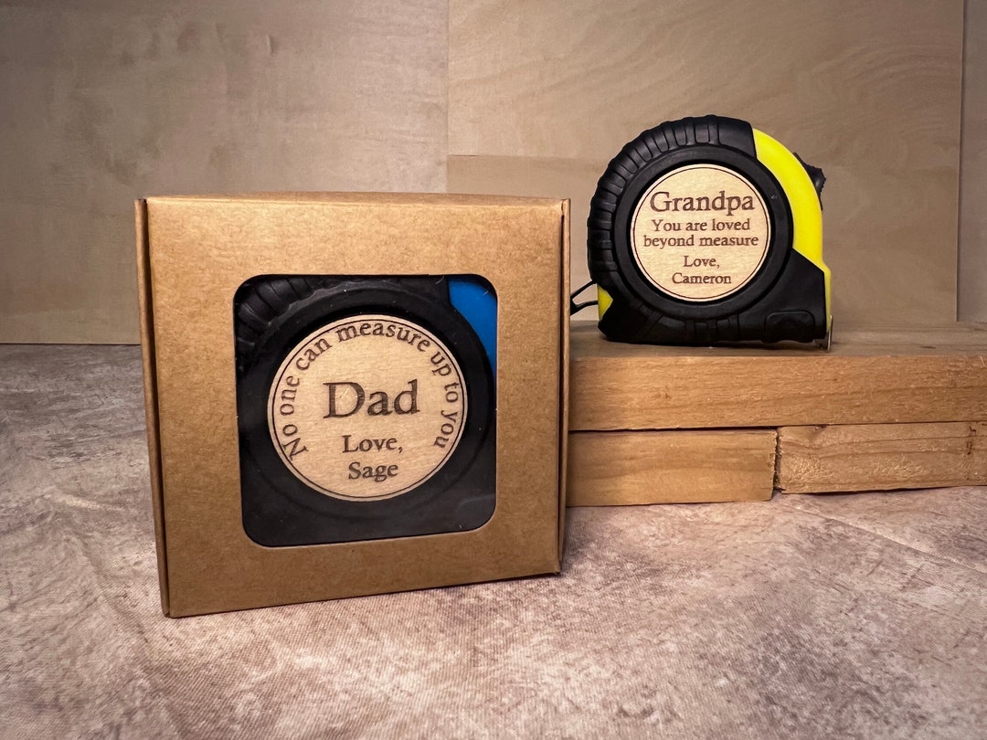 Personalized Custom Tape Measure Gift for Dad and Grandpa | Fathers Day ...
