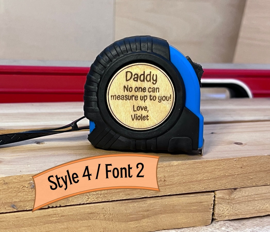 Personalized Custom Tape Measure Gift for Dad and Grandpa | Fathers Day ...