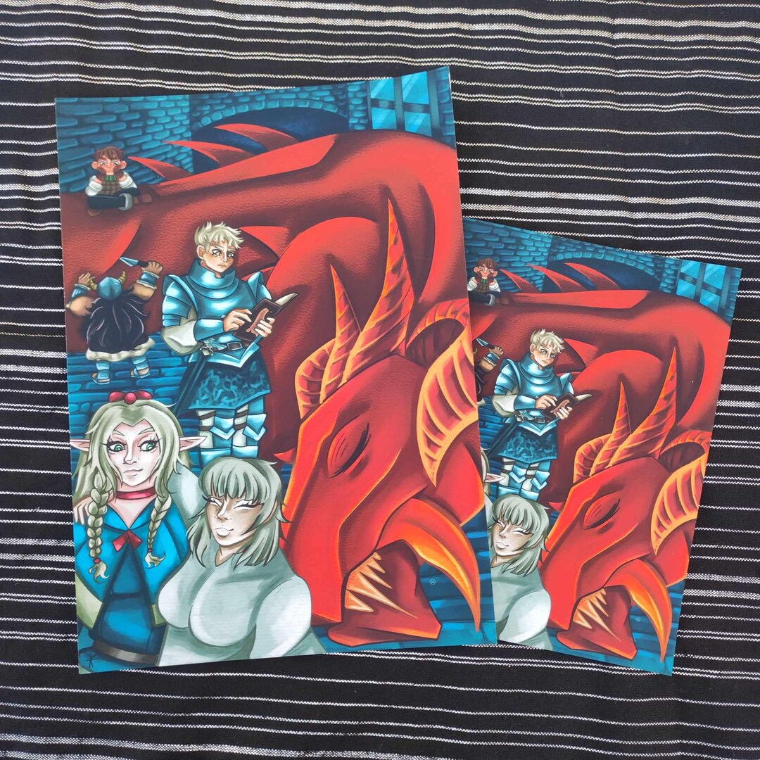 Print A4 / A5 Dungeon Meshi / Glutton and Dragon / Delicious in Dungeon ...