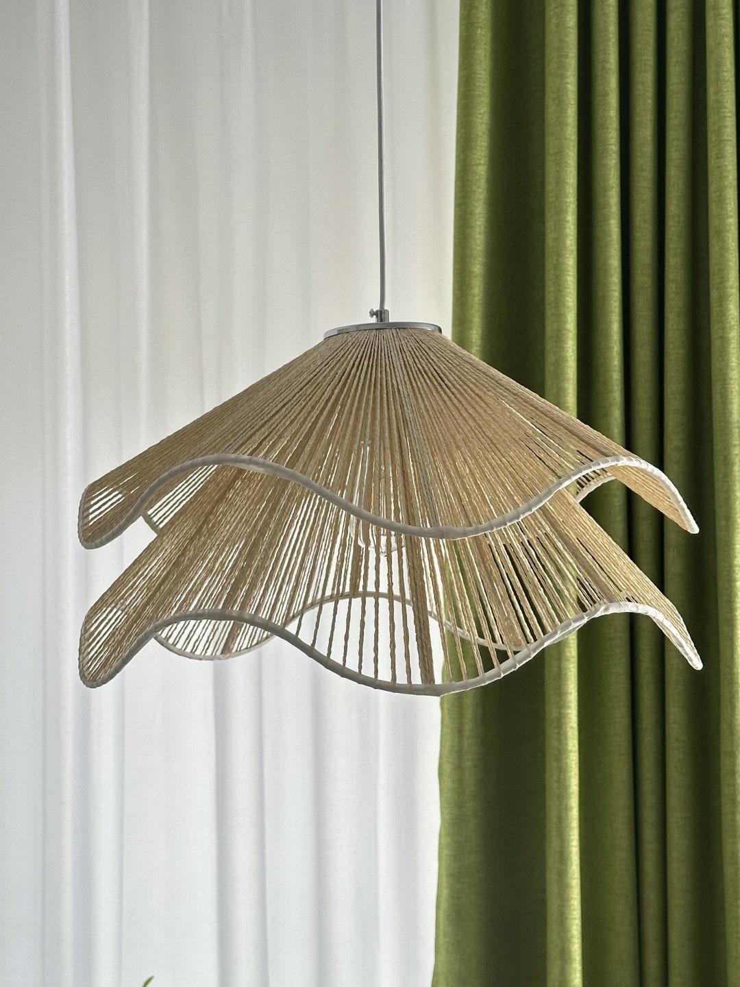 Woven Rope Pendant Lamp Shade,bohemian Suspension Light,modern ...