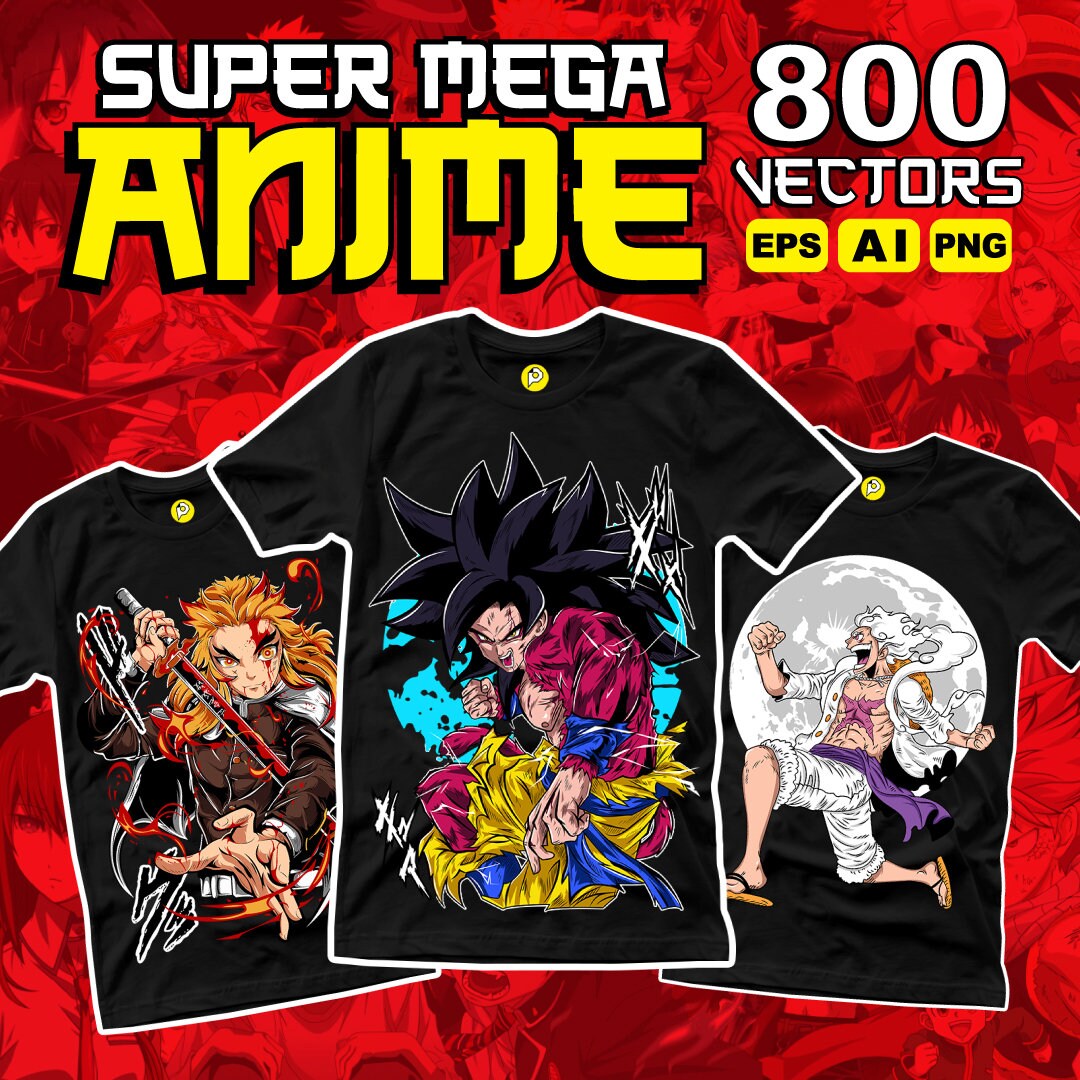 V1 V2 V3 800 Vector Mega Design Anime Bundle: Designs, Anime, and Logo ...