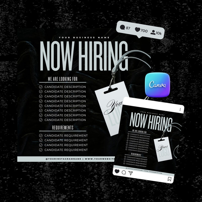 Salon Hiring Flyer - Etsy