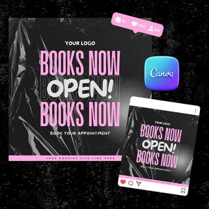 Book Are Now Open Bookings Flyer, DIY Appointments Available Template ...